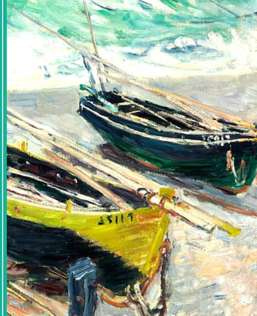 Claude Monet Three Fishing Boats: Diary Weekly Spreads January to ...
