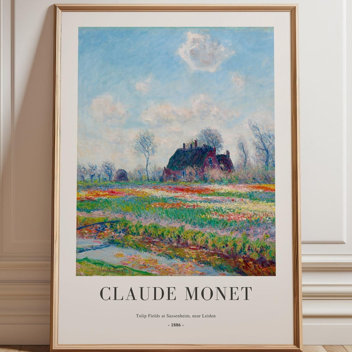 Claude Monet - Tulip Fields At Sassenheim, Near Leiden 1886 Wall Art ...