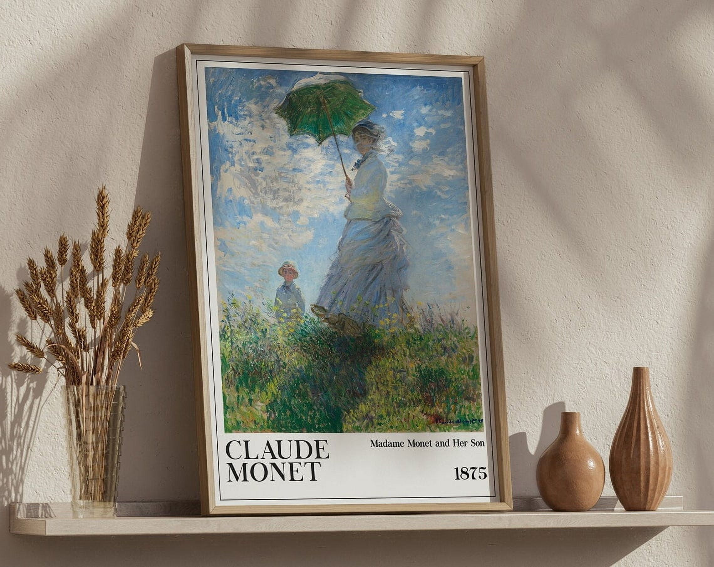 Claude Monet Umbrella Painting, Monet Print, , Exhibition Poster Wall ...
