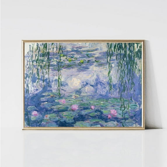 Claude Monet Water Lilies, Impressionist Landscape Painting, Garden ...