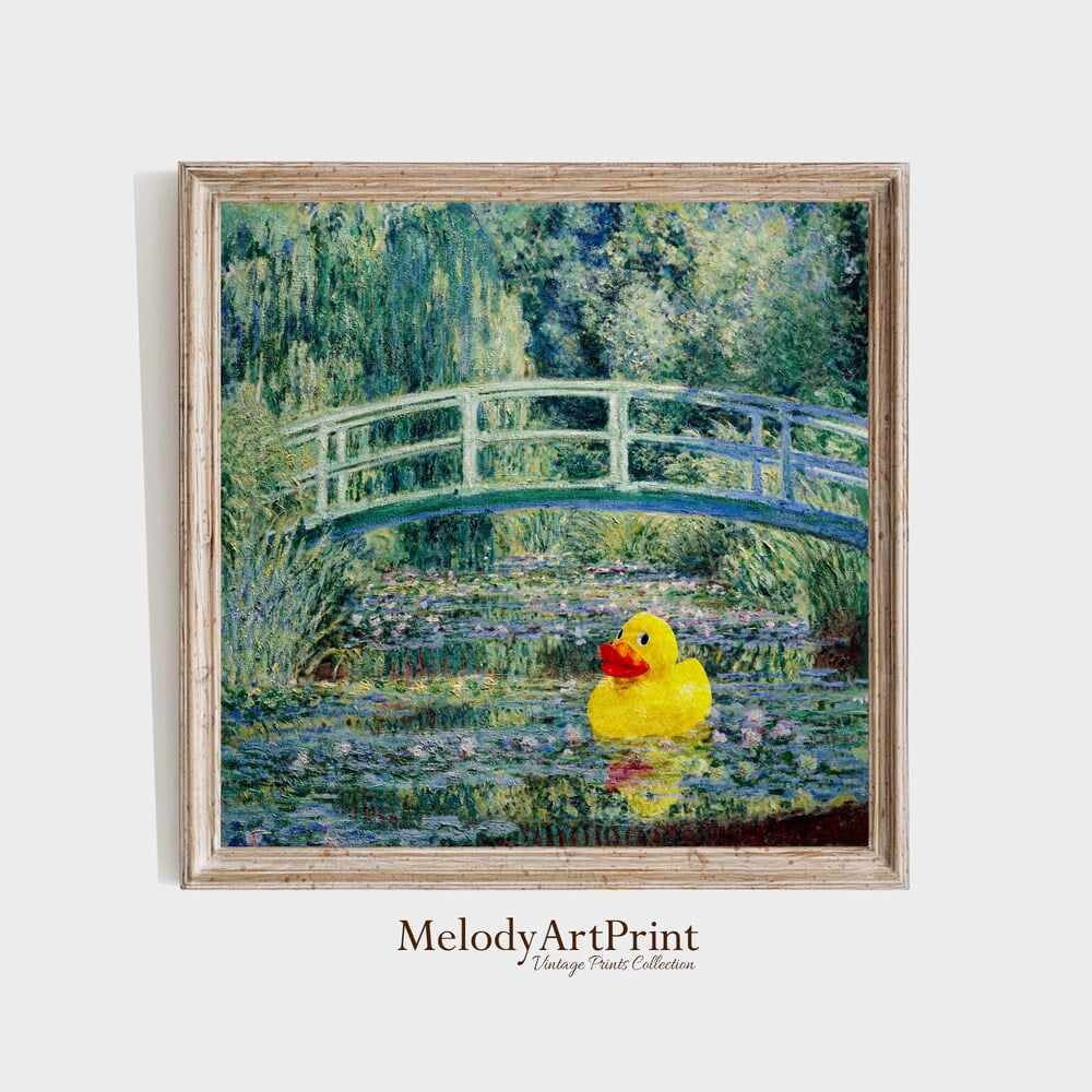 Claude Monet Water Lilies & Japanese Bridge ( Art) Funny Rubber Duck ...