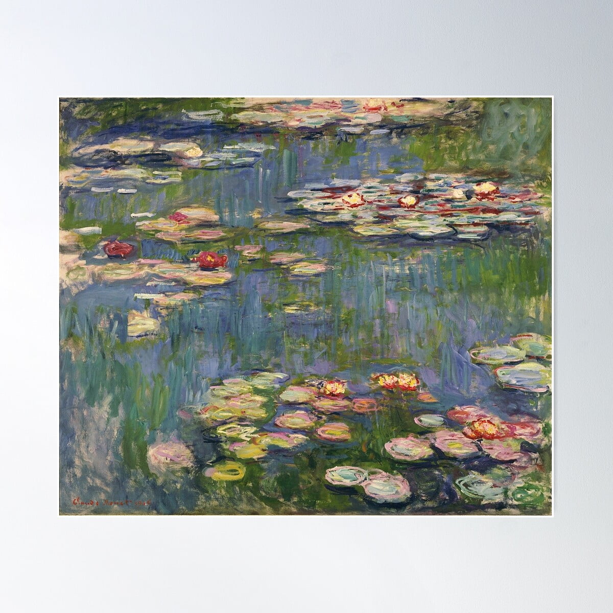 Claude Monet Water Lilies | Monet L'Eau Lilies - Masterpiece Of French ...