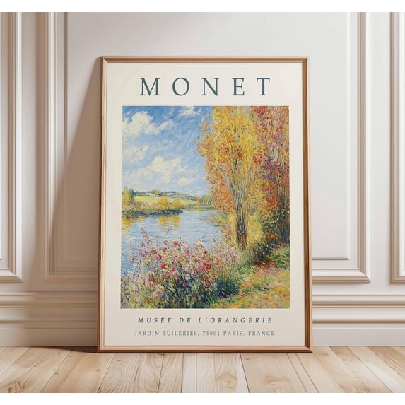Claude Monet Water Lilies Vintage Botanical Floral Nature French Home ...