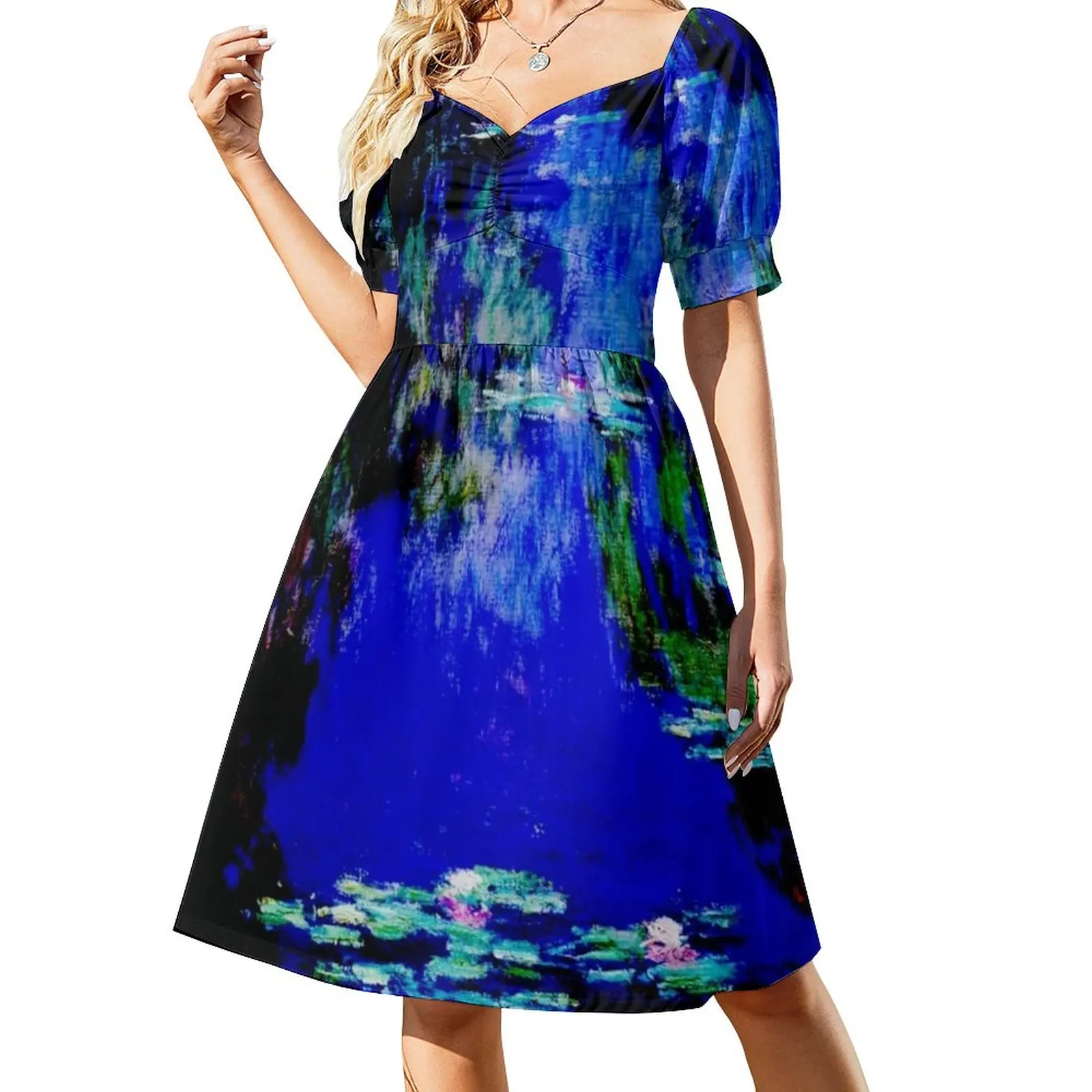 Claude Mt Le Bassin aux Nymphéas - Blue Water Lily Pond Sleeveless ...