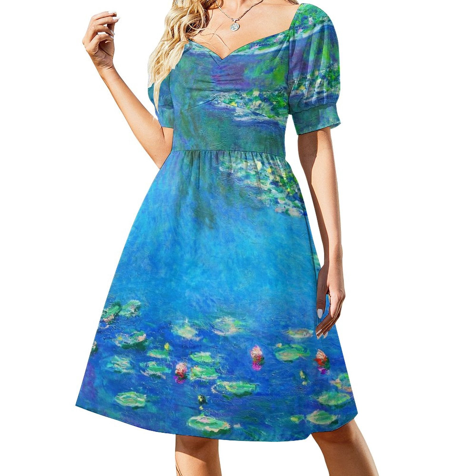 Claude Mt Water Lilies Color-Enhanced Dress clothes for woman clothing ...