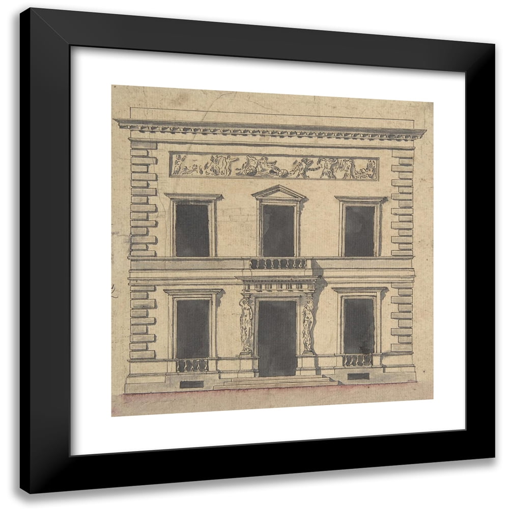 Claude Nicolas Ledoux 20x20 Black Modern Framed Museum Art Print Titled ...