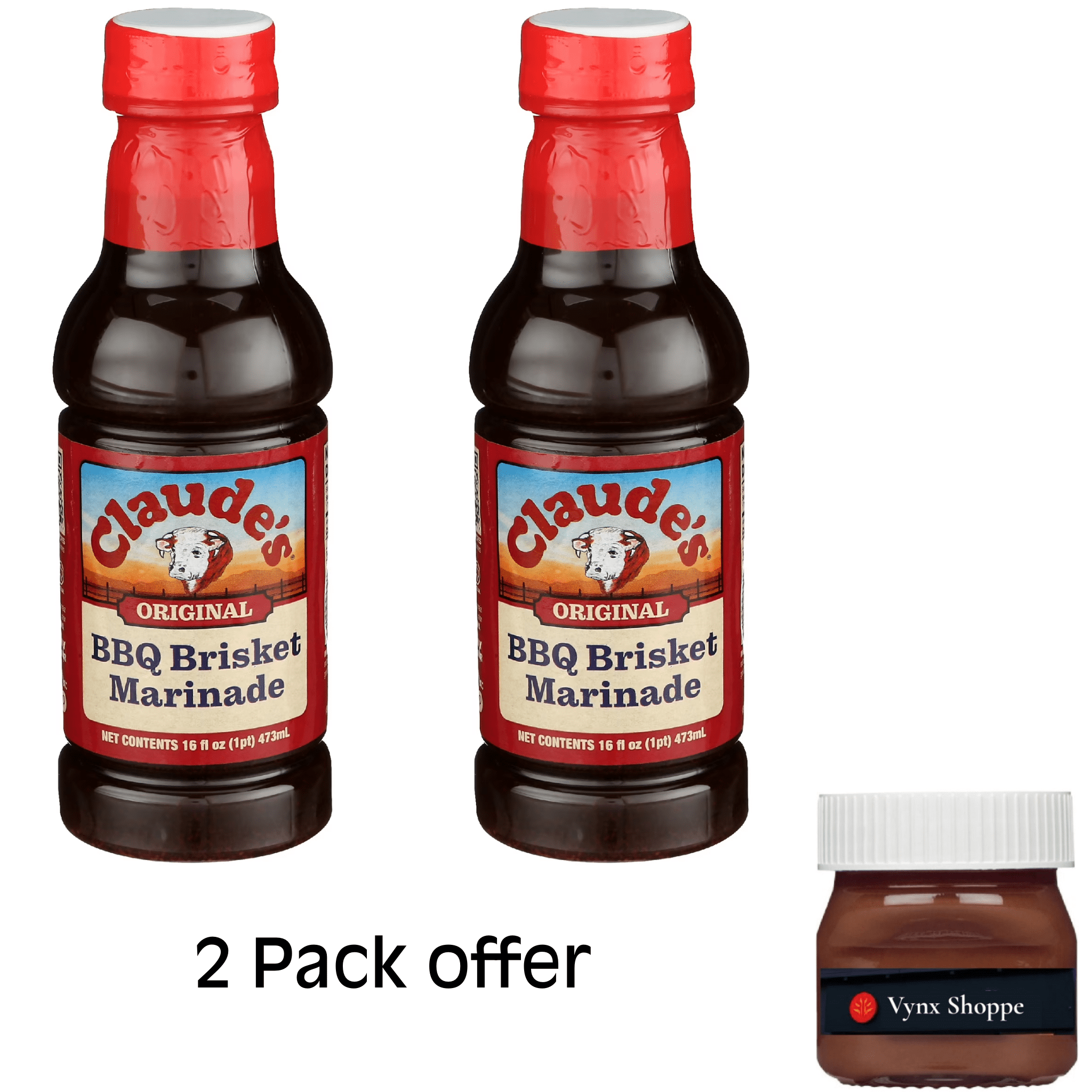 Claude's BBQ Brisket Marinade Sauce, 16 oz - Walmart.com
