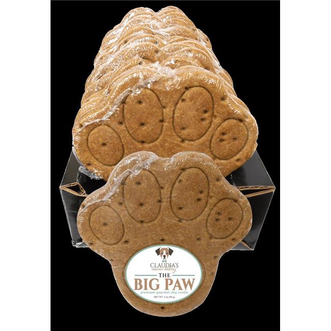 Claudias Canine Bakery 102732 3 oz Big Dude Paw Dog Cookie Display - 23 ...