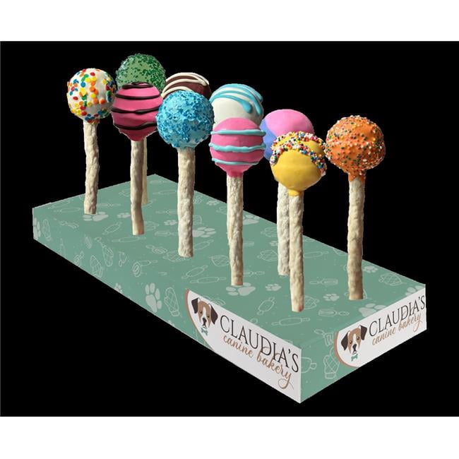 Claudias Canine Bakery 104347 Everyday Cake Pops Dog Treat - 10 Count ...