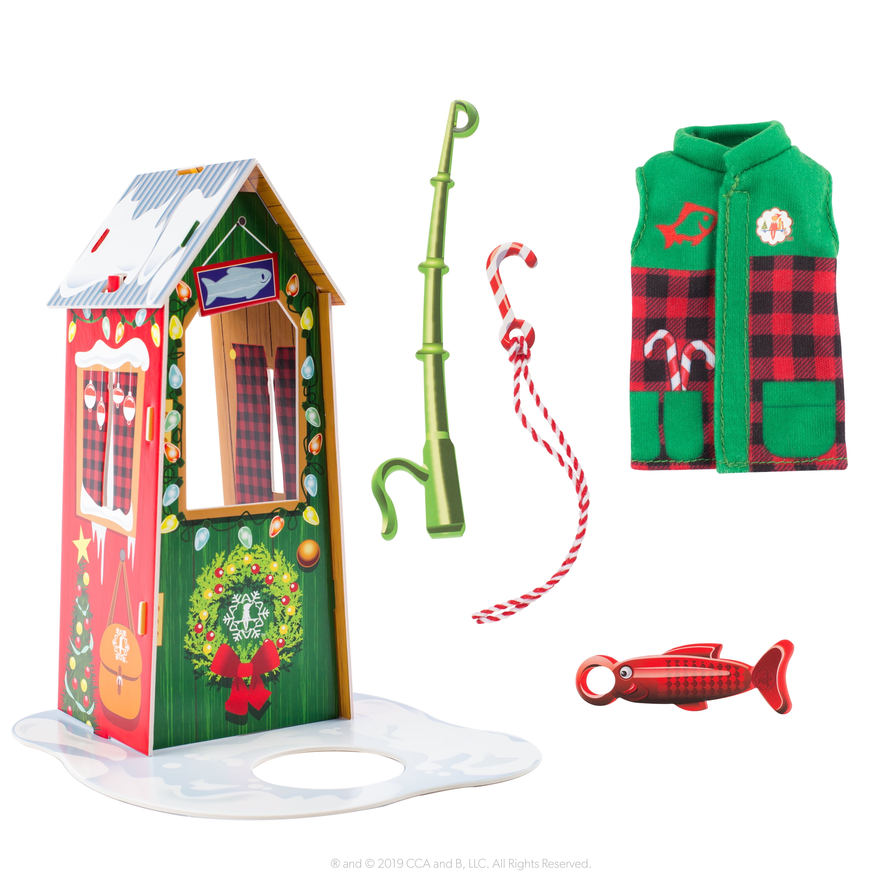 Claus Couture Frosted Fishing Hut - Walmart.com