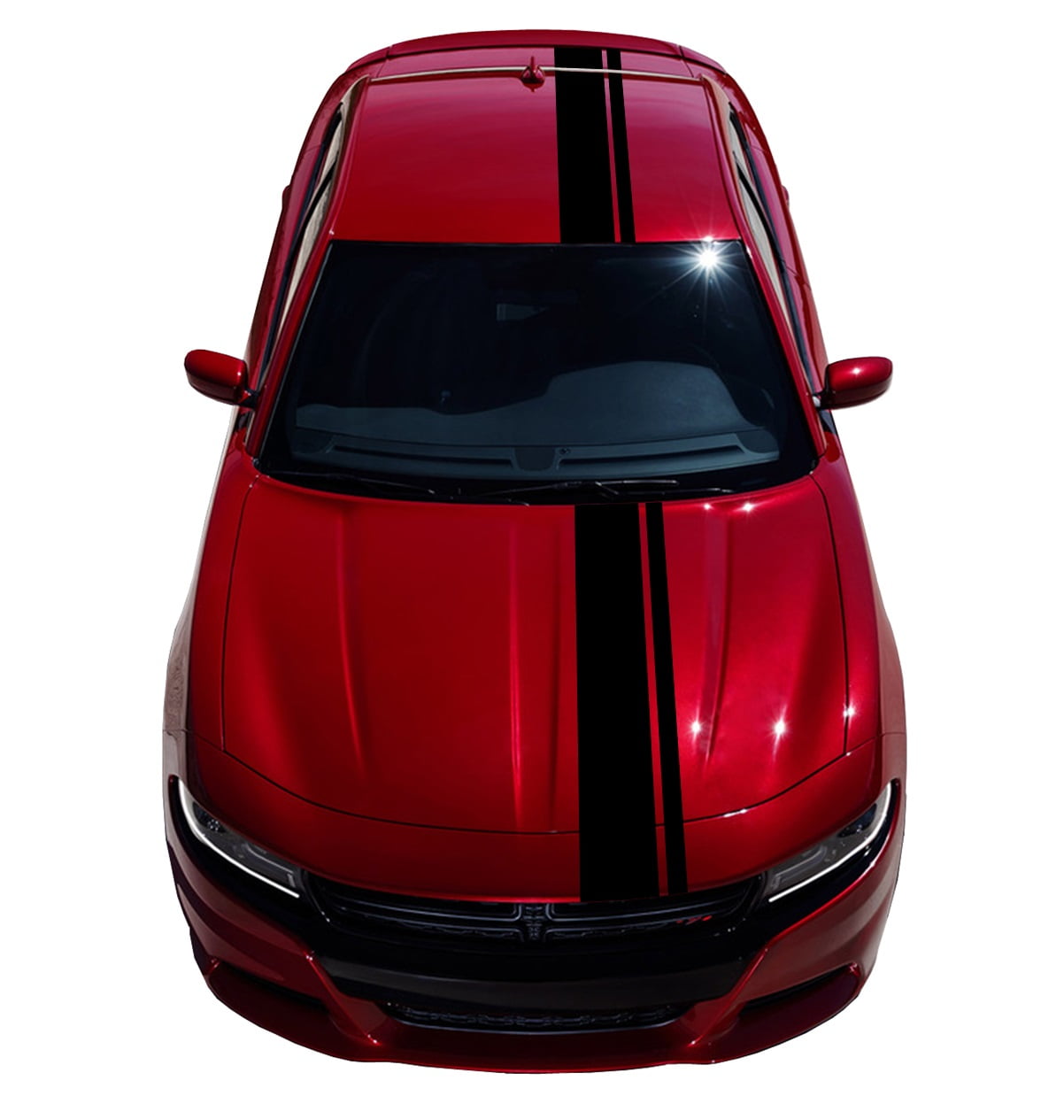 Clausen's World 2" & 8" Double Offset Racing Stripes Vinyl Decal Car ...