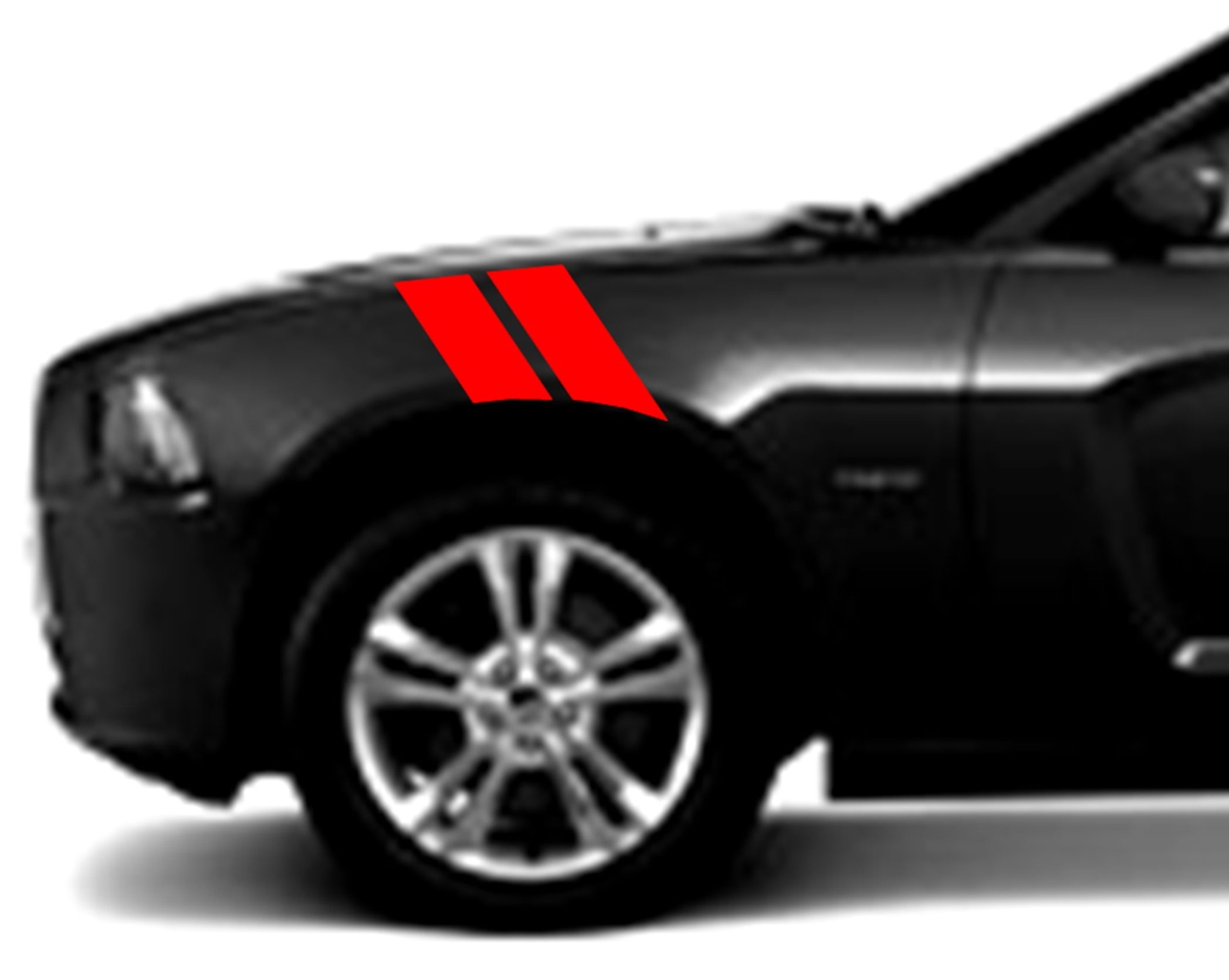 Clausen's World 4" Fender Hash Bar Marks vinyl Racing Stripe Decals ...