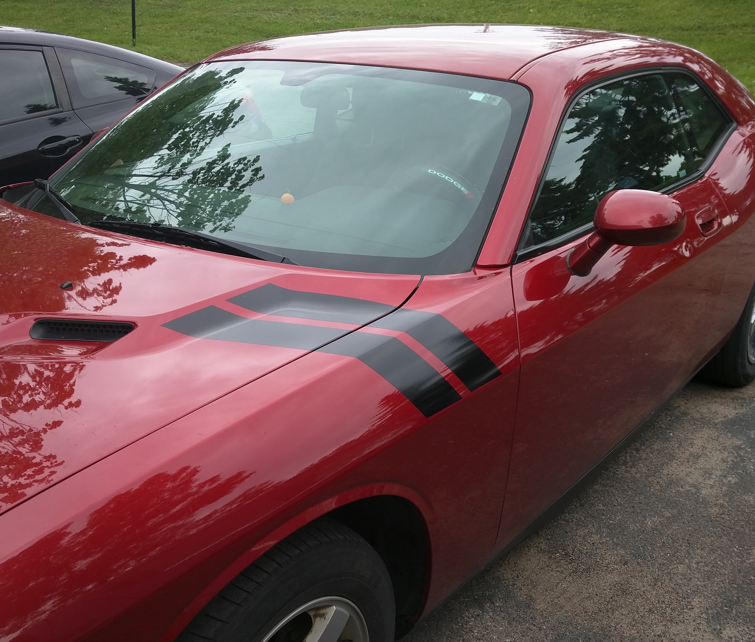 Clausen's World 4" Fender Hood Hash Bars Racing Stripe also Carbon ...