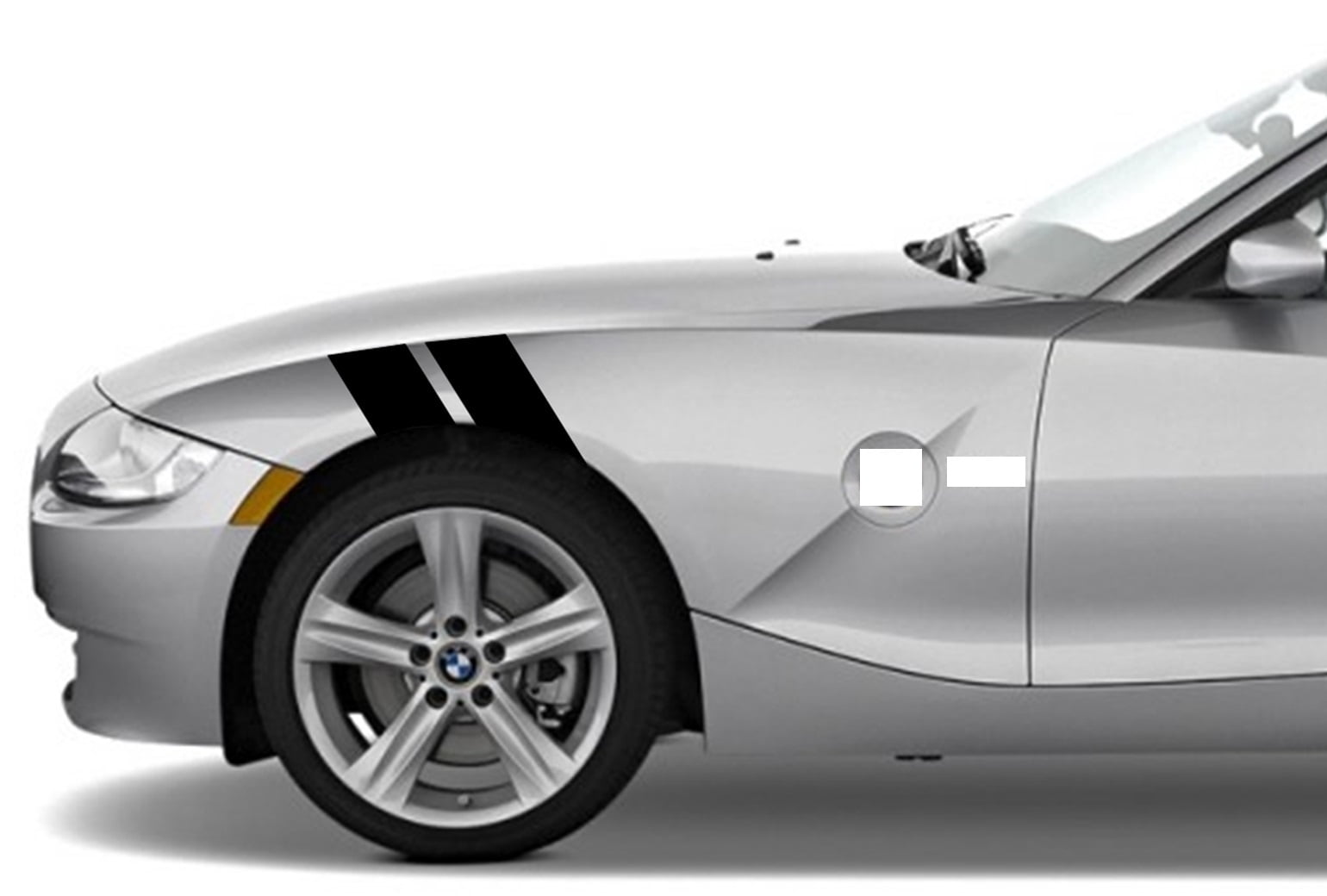 Clausen's World 4" Fender RACING STRIPES Decals also Gun Metal2 Carbon ...