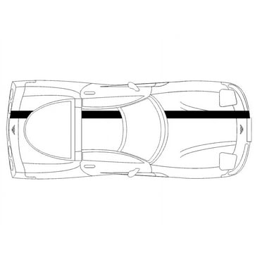 Clausen's World 4" Fender Double Hash Bar vinyl Racing Stripes Decal ...