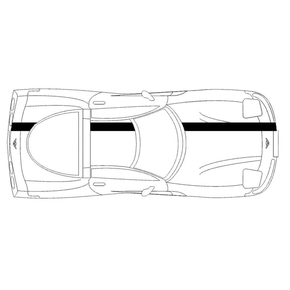 Clausen's World 6" single Offset Vinyl RACING STRIPES Decal ...