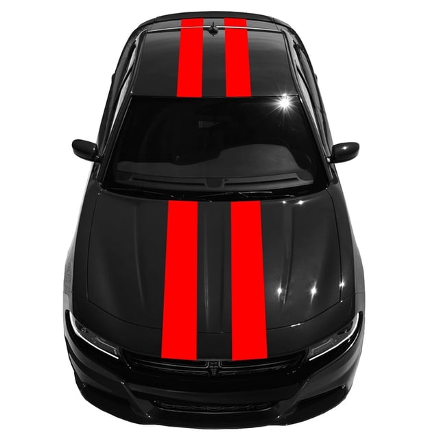 Clausen's World 9" Double Center Racing Stripes Vinyl Decal ...