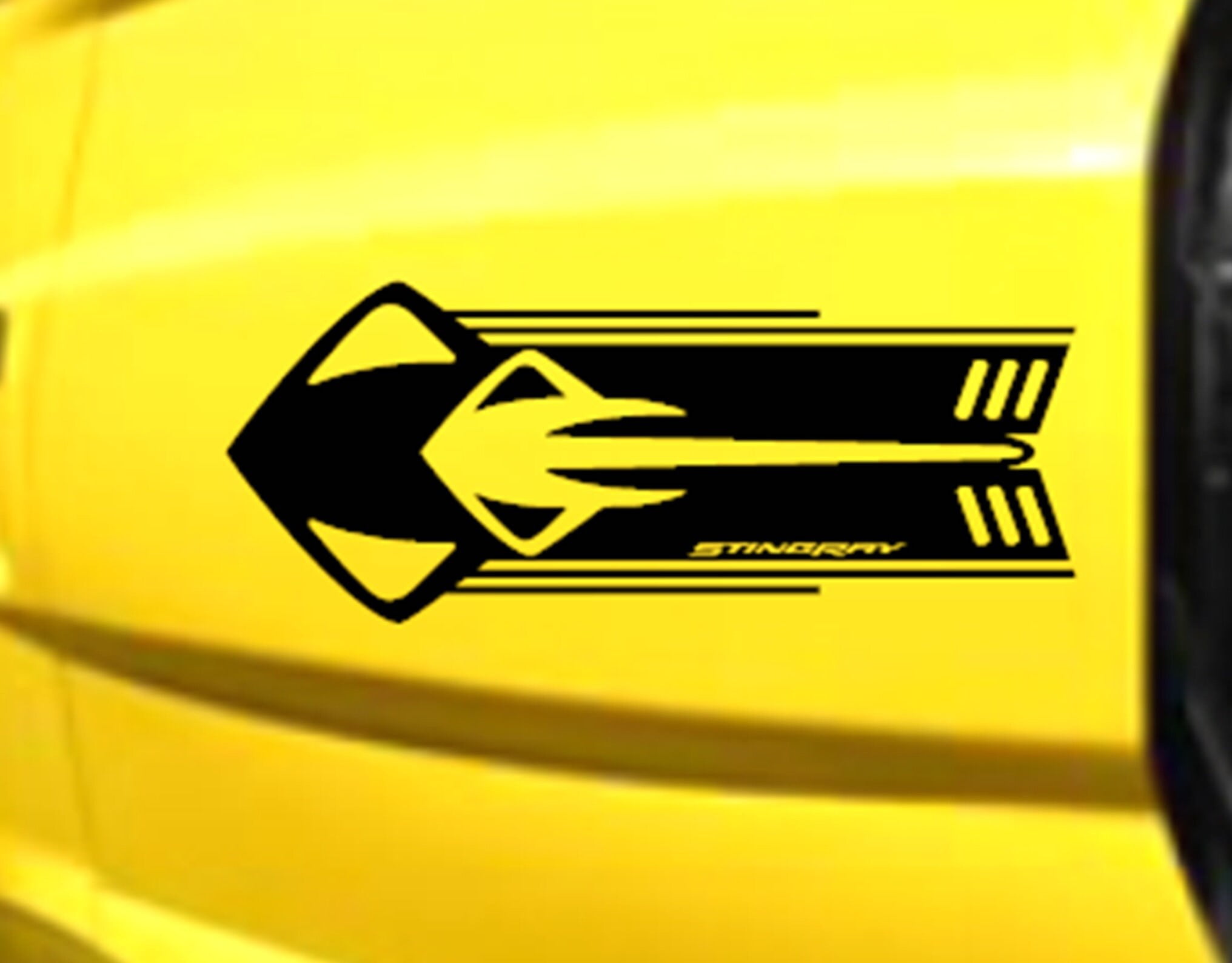 Clausen's World Design STINGRAY Hood Vinyl Decal 3 sizes - Compatible ...