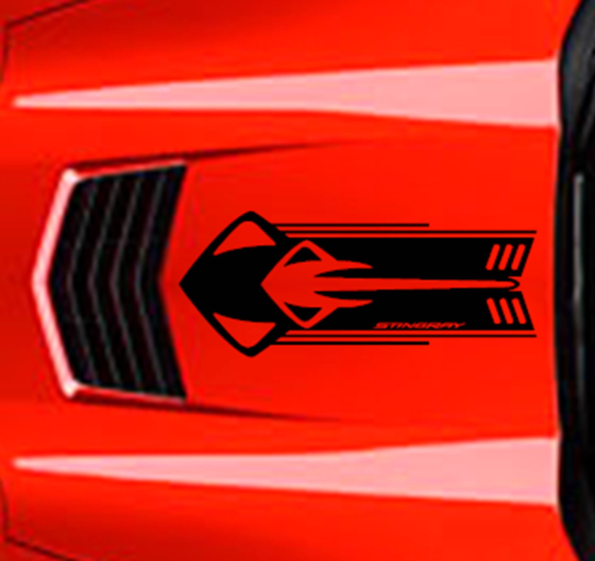 Clausen's World Design STINGRAY Hood Vinyl Decal 3 sizes - Compatible ...