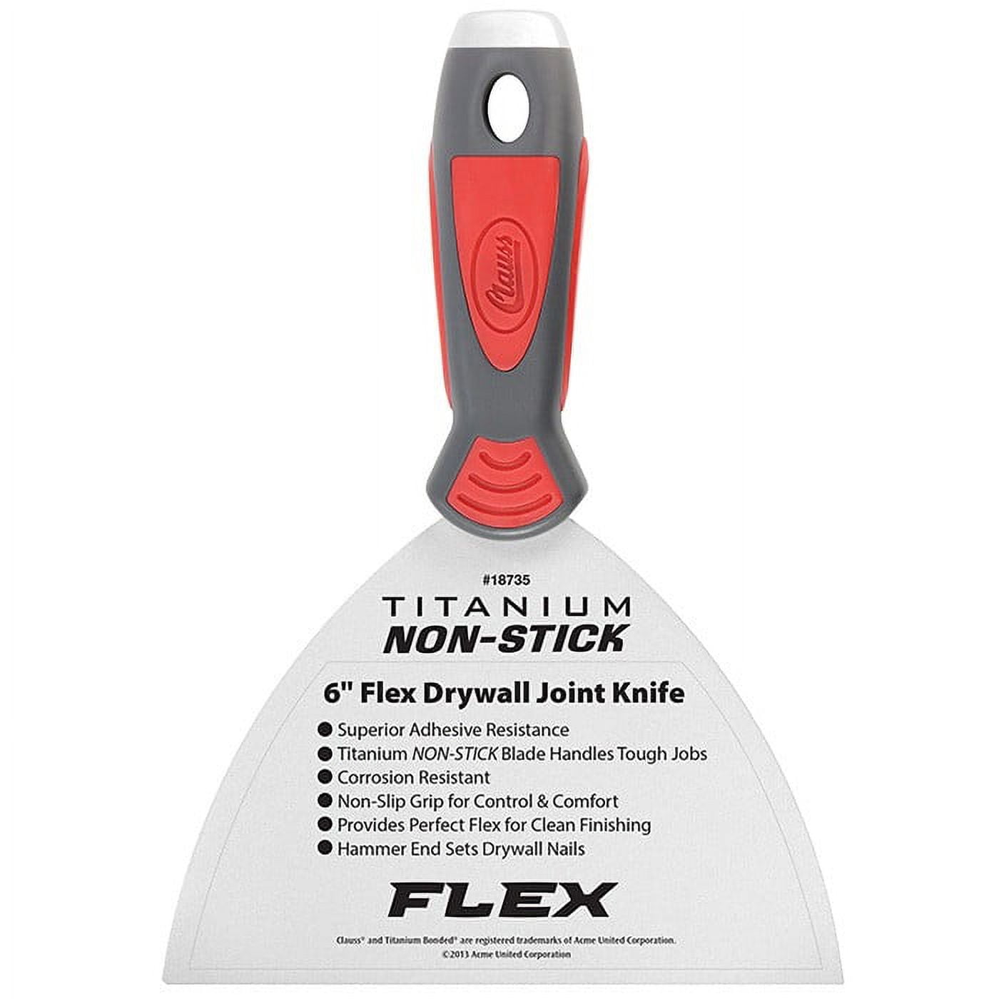 Clauss 6" Titanium Non-Stick Flex Drywall Joint Knife - Walmart.com