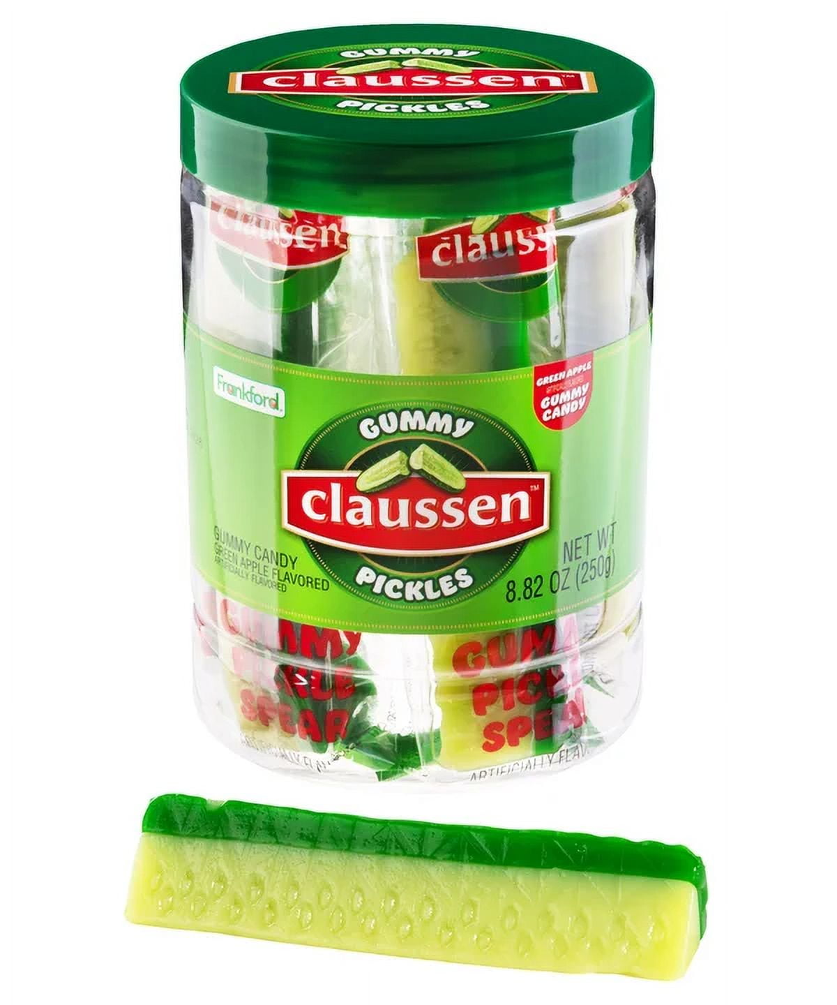 Claussen Gummy Pickle Spears in a Jar- A jar of surprisingly sweet ...