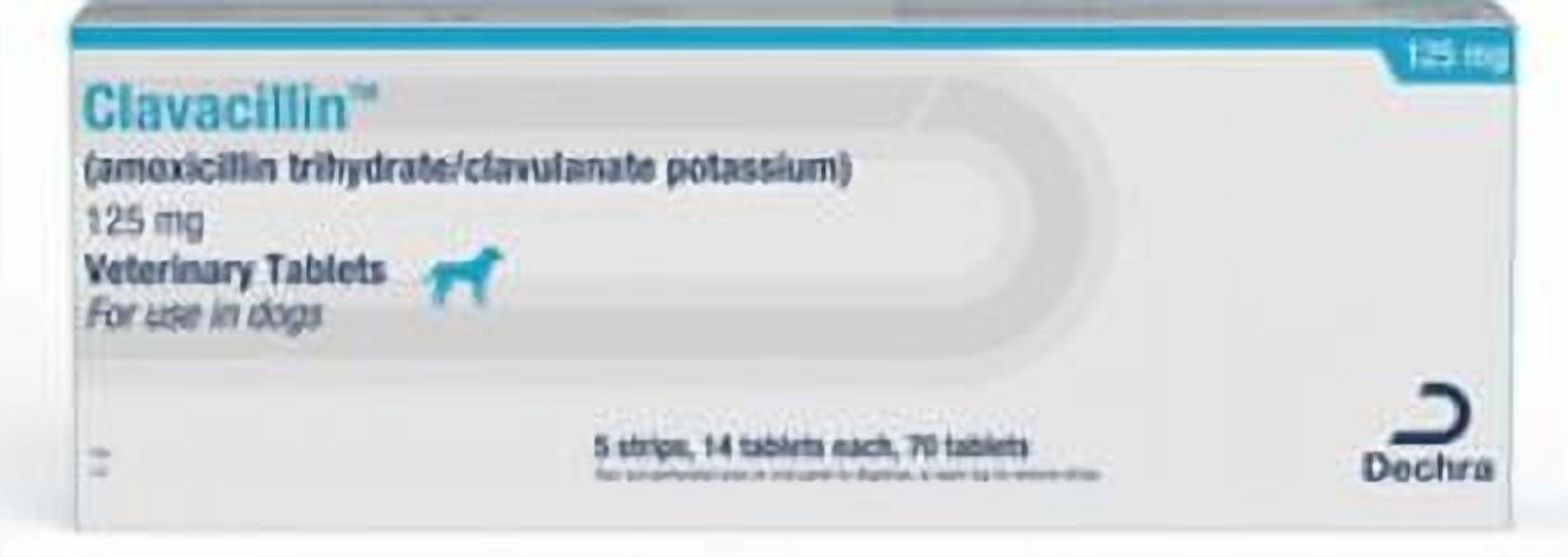 Clavacillin Tablets, for Dogs and Cats, 125mg - Walmart.com