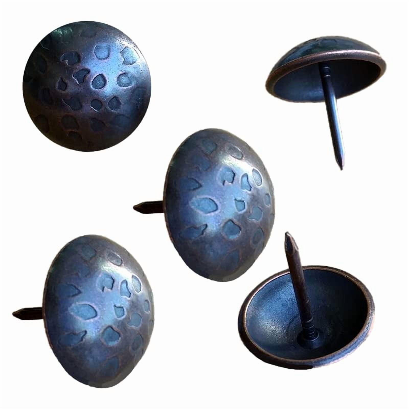 Clavos, 1" Round, aged-pitted look, oil rubbed bronze finish (25) C80 ...