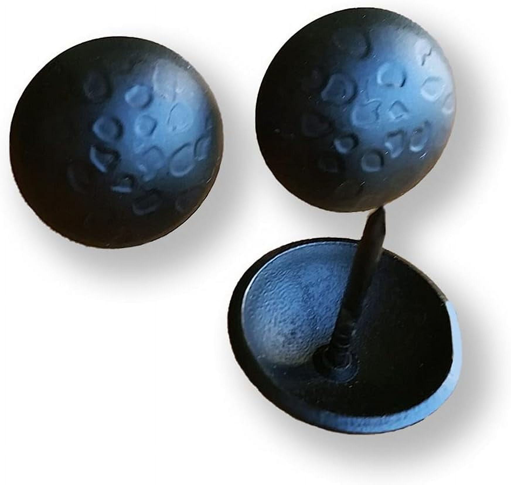 Clavos, 1" Round clavos, Lightly Hammered, Matte Black Finish… (50 ...
