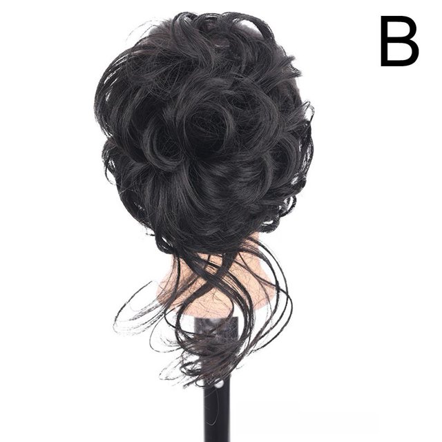 Claw Clip in Hair Bun Messy Curly Wavy Hair Extensions Wig Hair ...