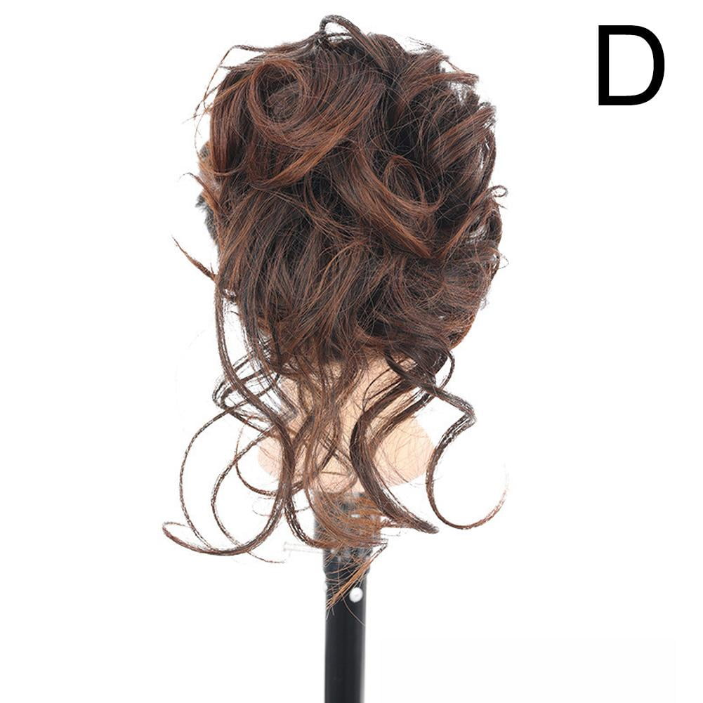 Claw Clip in Hair Bun Messy Curly Wavy Hair Extensions Wig Hair ...