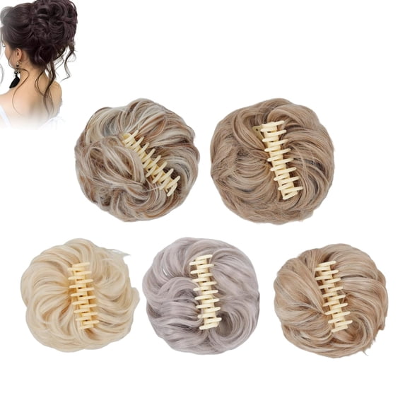 Claw Clip Messy Bun Hair Pieces for Womem, Messy Bun Hair Clip ...