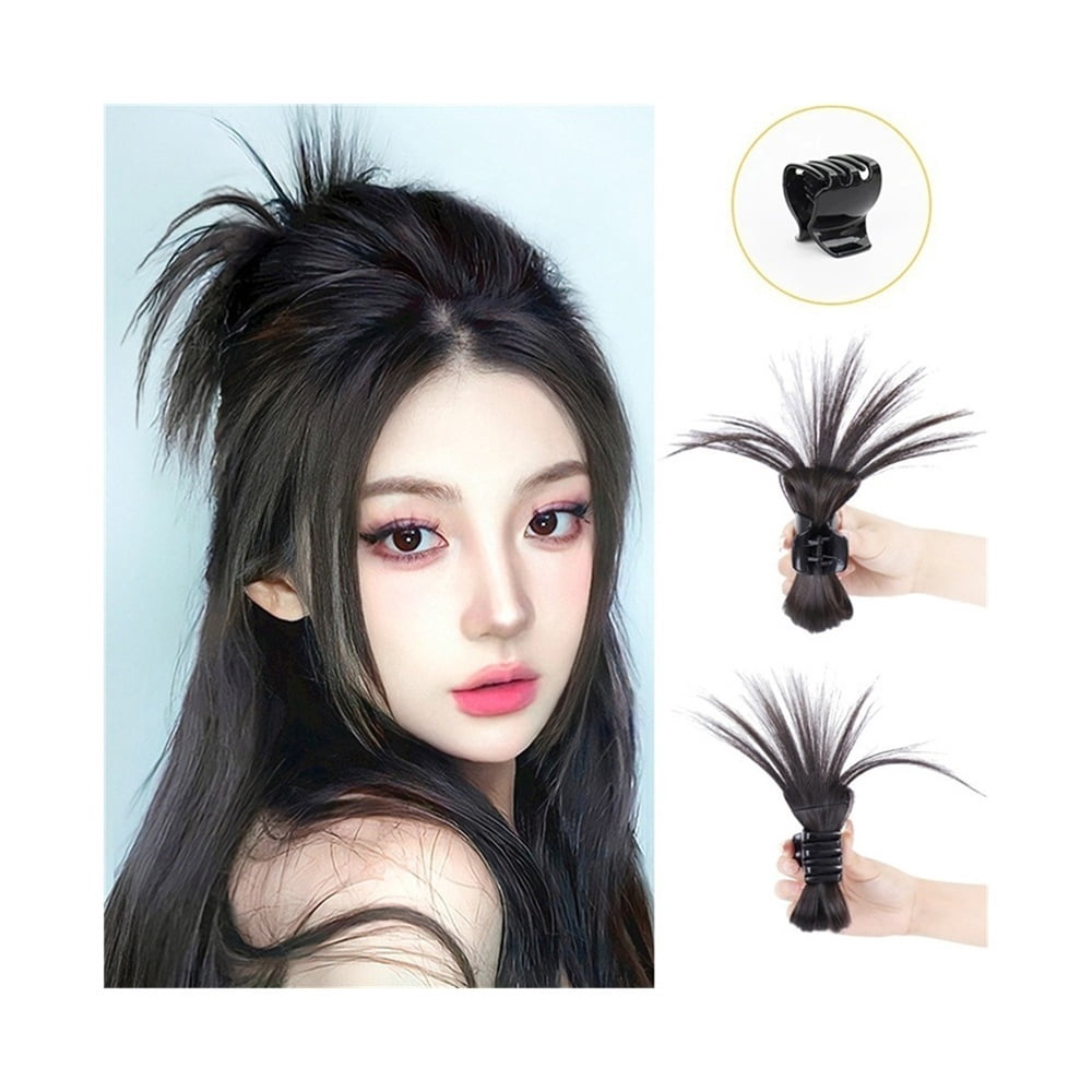 Claw Clip Messy Hair Buns Ponytail Hair Extensions Short Straight ...