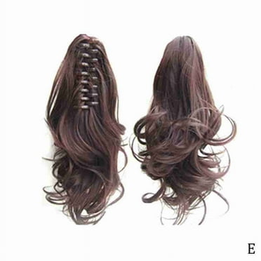 10" Women's Short Straight Claw Clip On In Ponytail Pony Tail Hair ...