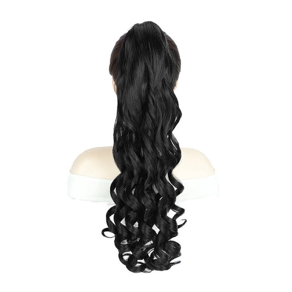 Claw Clip Ponytail Extension 20" Curly Wavy Synthetic Hair Pieces Clip ...