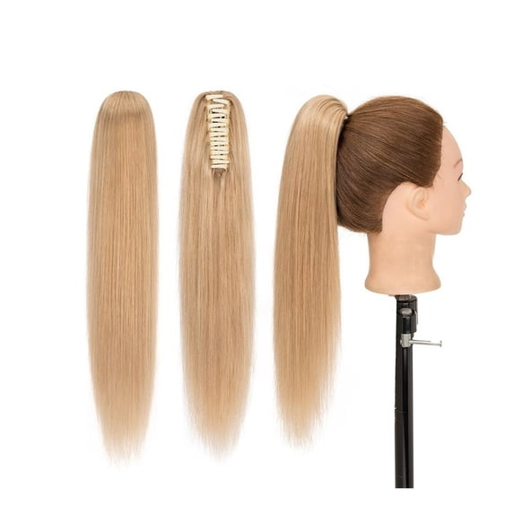Claw Clip Ponytail Extension Indian Remy Human Hair Ponytail Hairpiece ...
