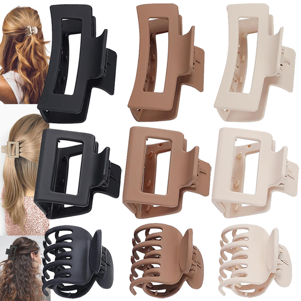 Tebru 100PCS Black Plastic Mini Clips Small Claws Hair Clip Clamp ...