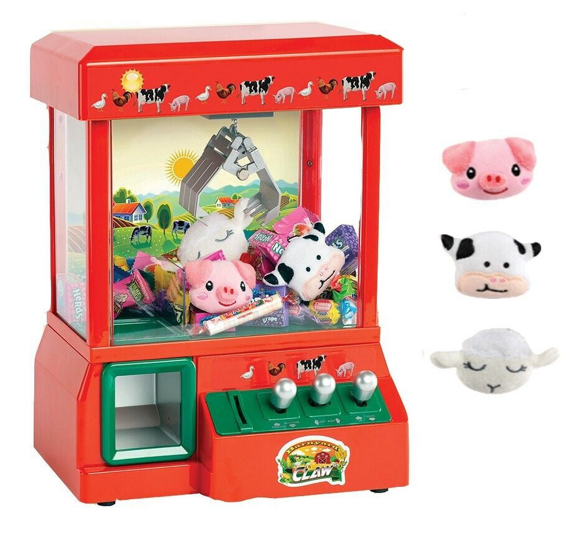 Claw Machine Arcade Barnyard Toy with LED Light & Sound, Toys Mini ...