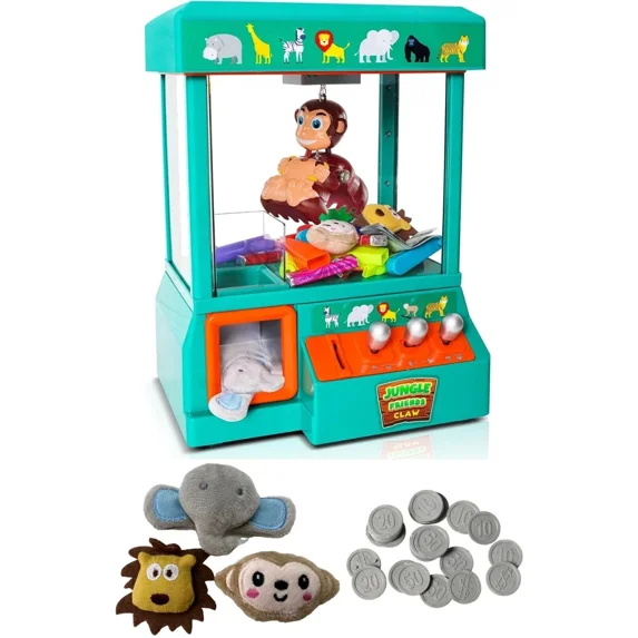 Claw Machine Arcade Game with Sound, Cool Fun Mini Candy Grabber Prize ...