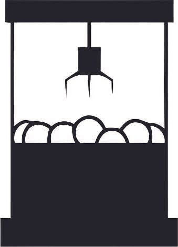 Claw Machine Arcade Toy Playroom Children Cartoon Wall Sticker Art ...