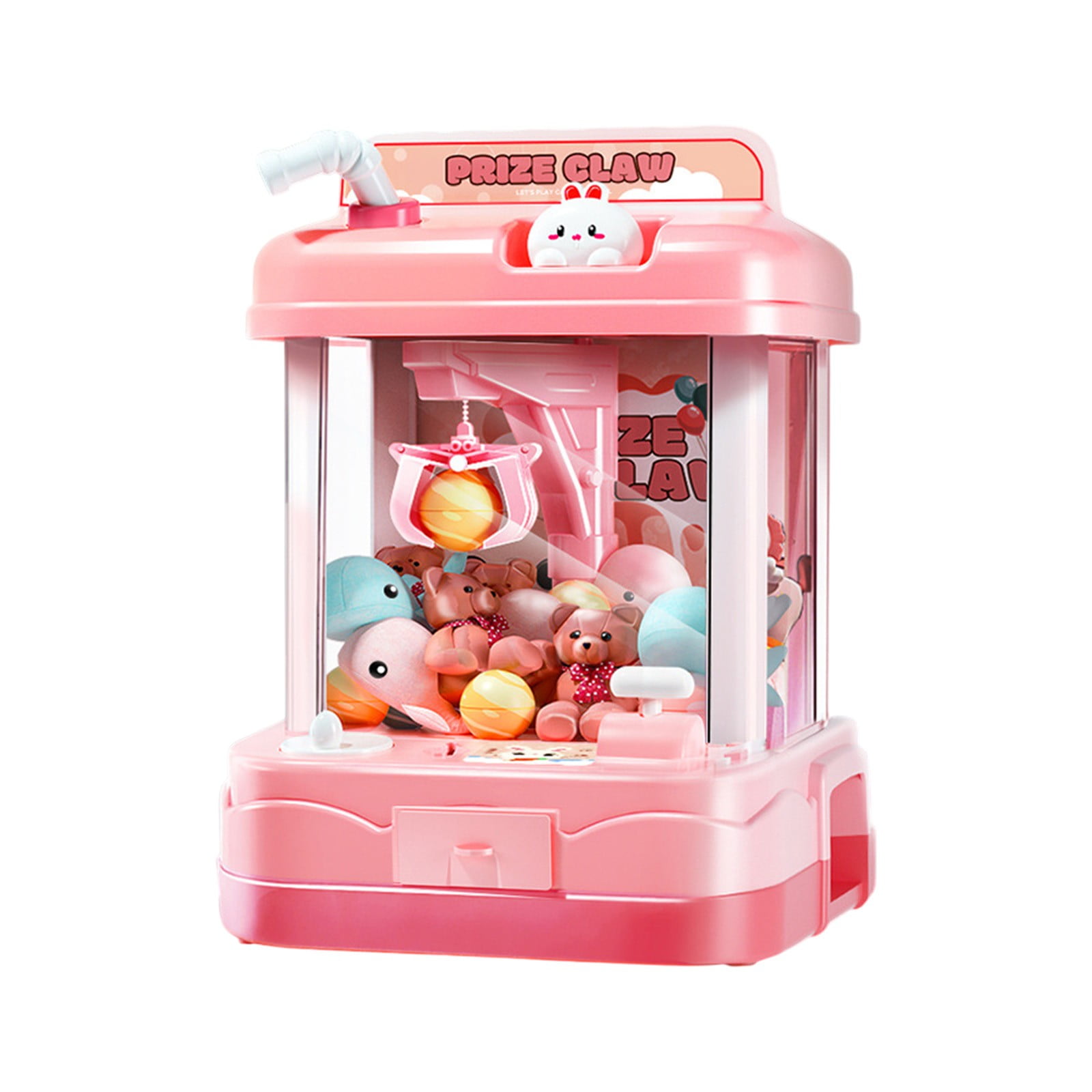 Claw Machine for Kids, Mini Candy Vending Grabber Prize Dispenser Toys ...