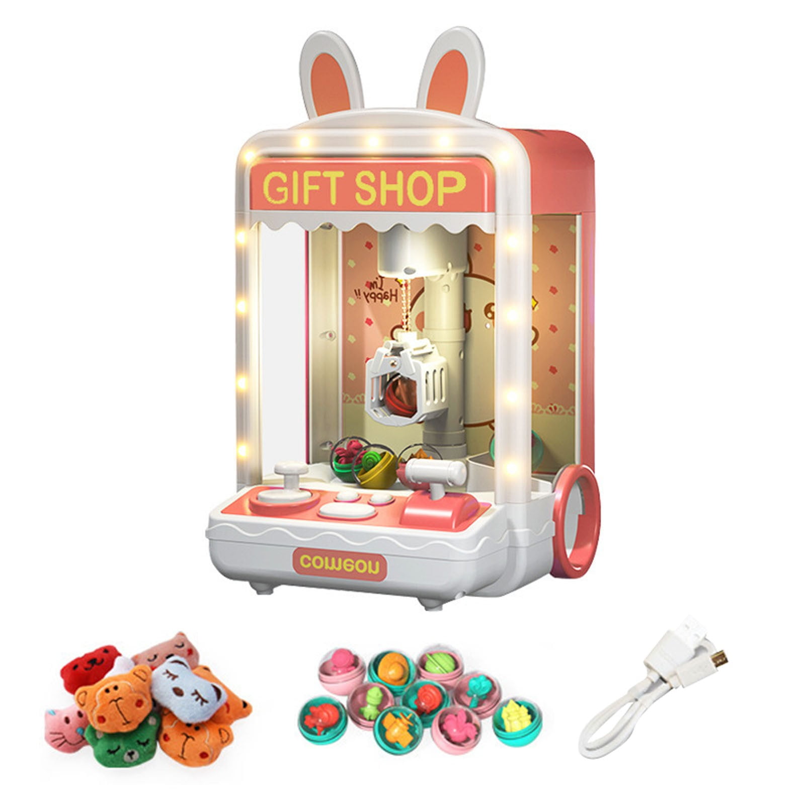 Claw Machine for Kids, Mini Vending Machine with Music, Prize Dispenser ...
