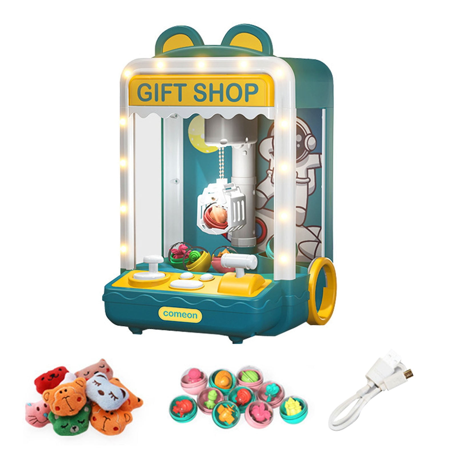 Claw Machine for Kids, Mini Vending Machine with Music, Prize Dispenser ...