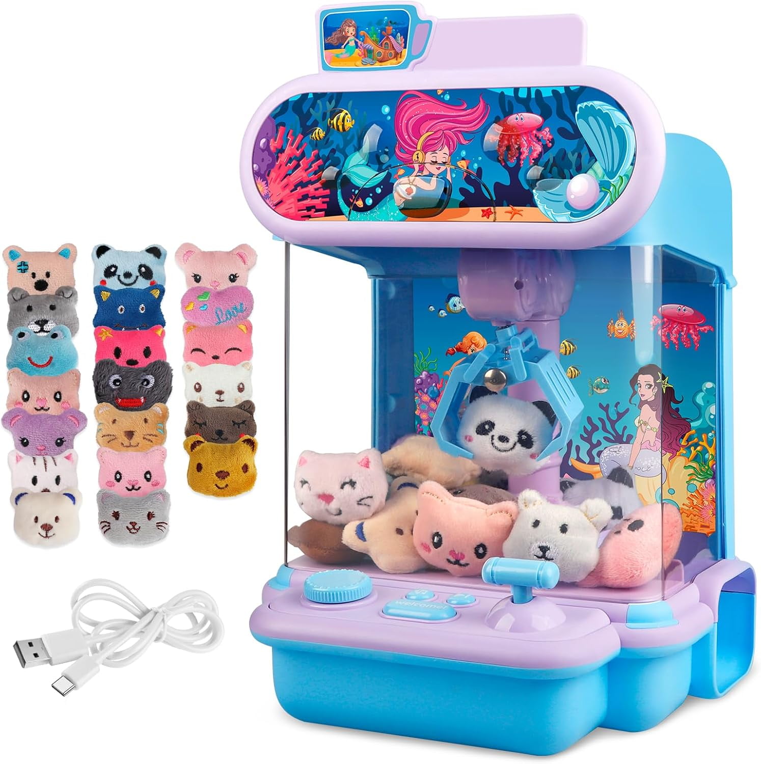 Claw Machine for Kids,Mini Vending Machines Candy Grabber Prize ...