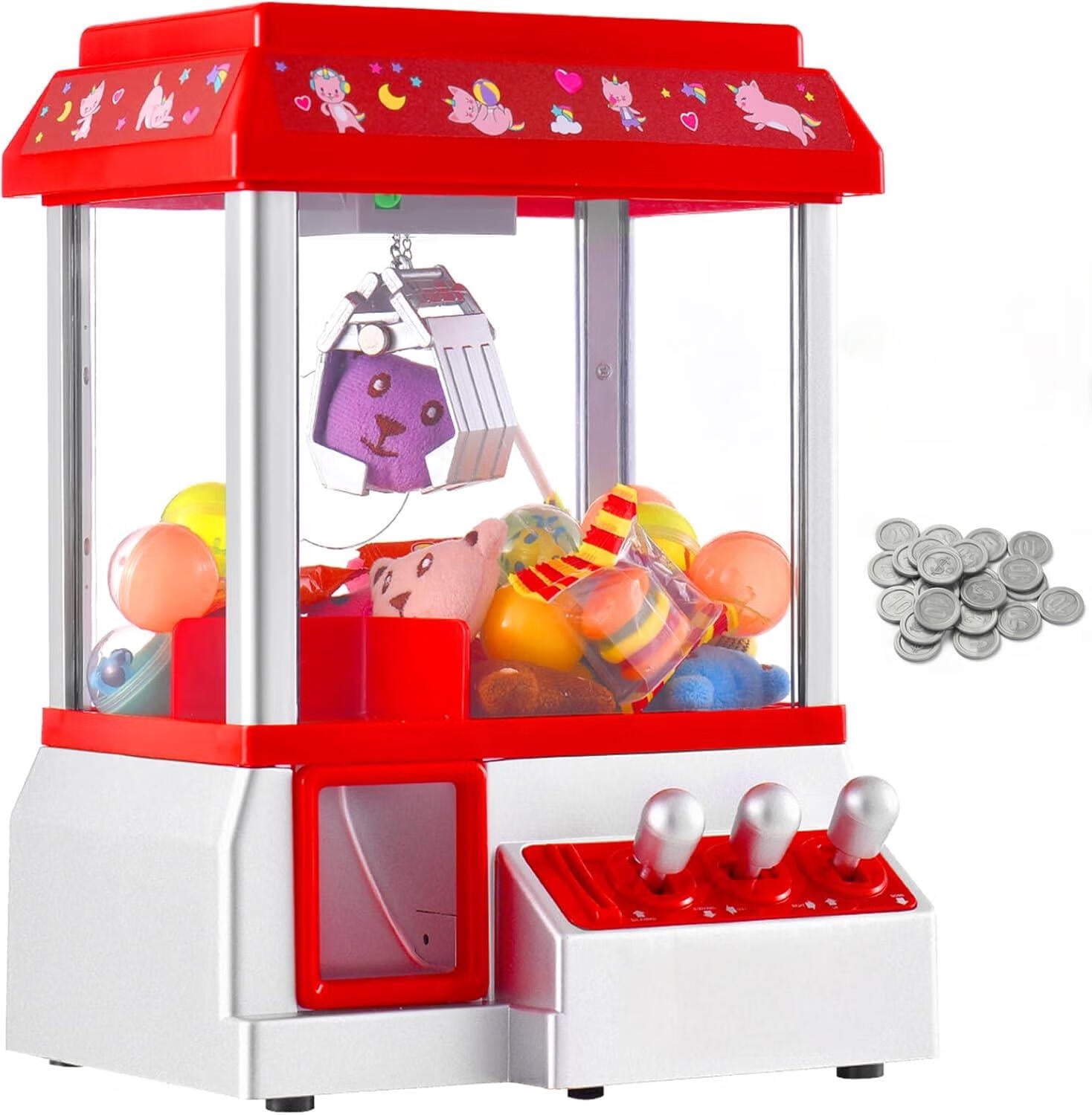 Claw Machine for Kids Toy Mini Claw Machine Candy Grabber Prize ...