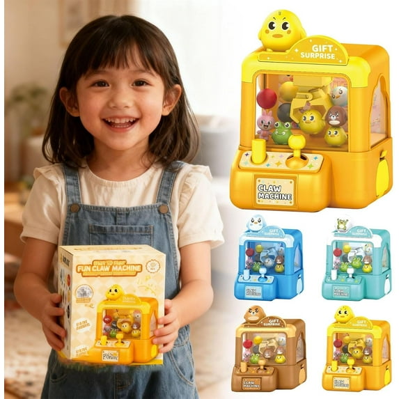 Claw Machine, Mini Animals Toy Vending Machine, Electronic Arcade Game ...