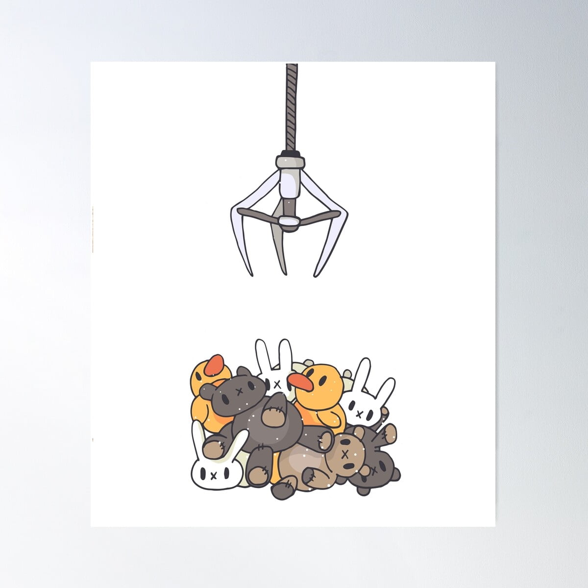 Claw Machine Poster Wall Art, Modern Wall Decor For Living Room Bedroom ...