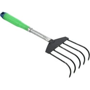 Eagle Claw Clam Rake, 6in Wide Round Tine, Steel Handle, 10x7in Basket ...
