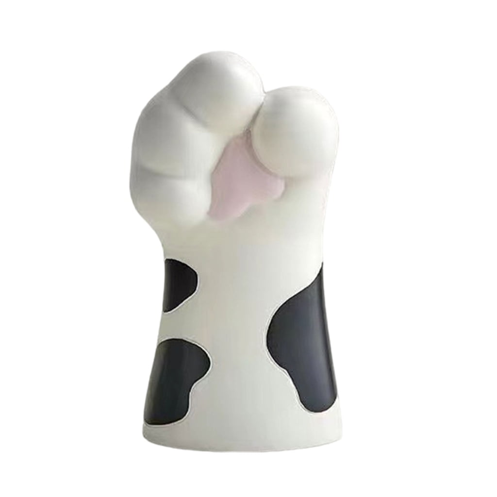 Claw Shape Resins Vase Aesthetic Cartoon Cat Flower Arrangement Vase ...