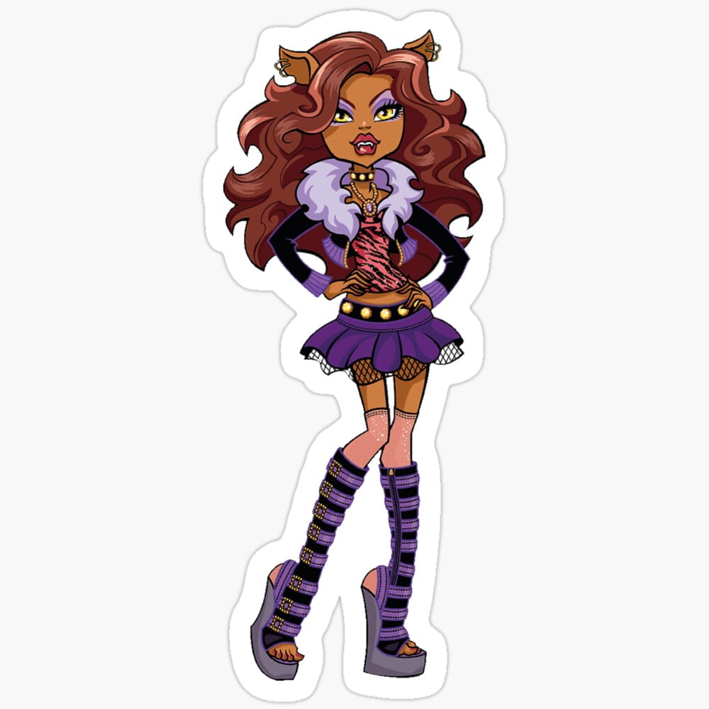 Clawdeen Wolf Sticker Phone Decal Water Bottle Stickers Car Decals ...