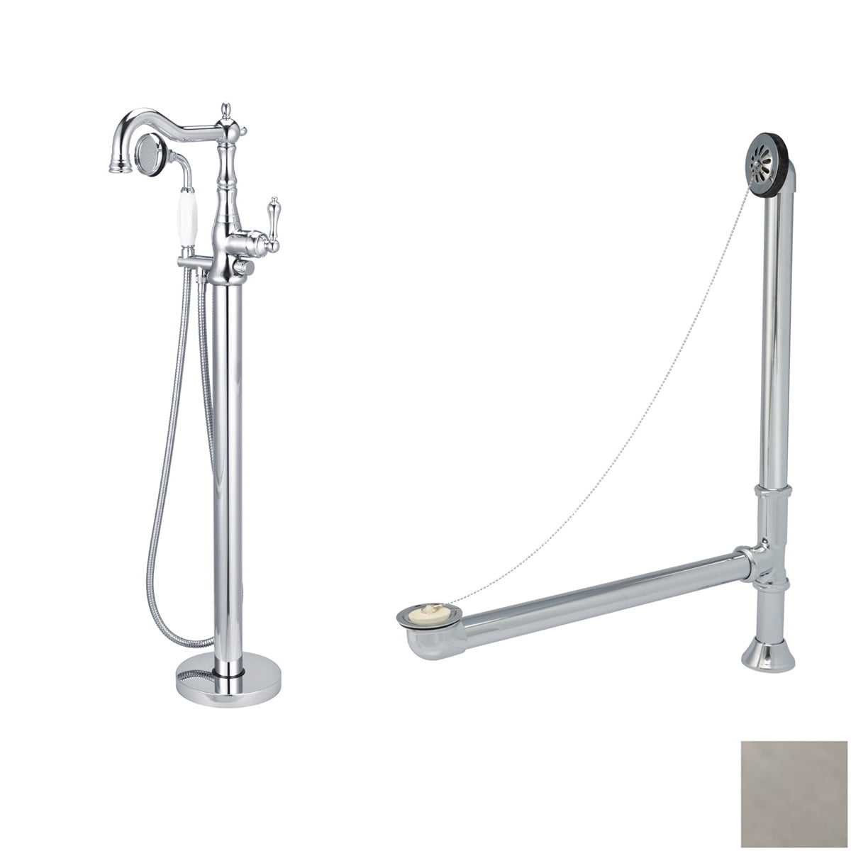 Clawfoot Tub Freestanding Faucet Complete Set - Walmart.com